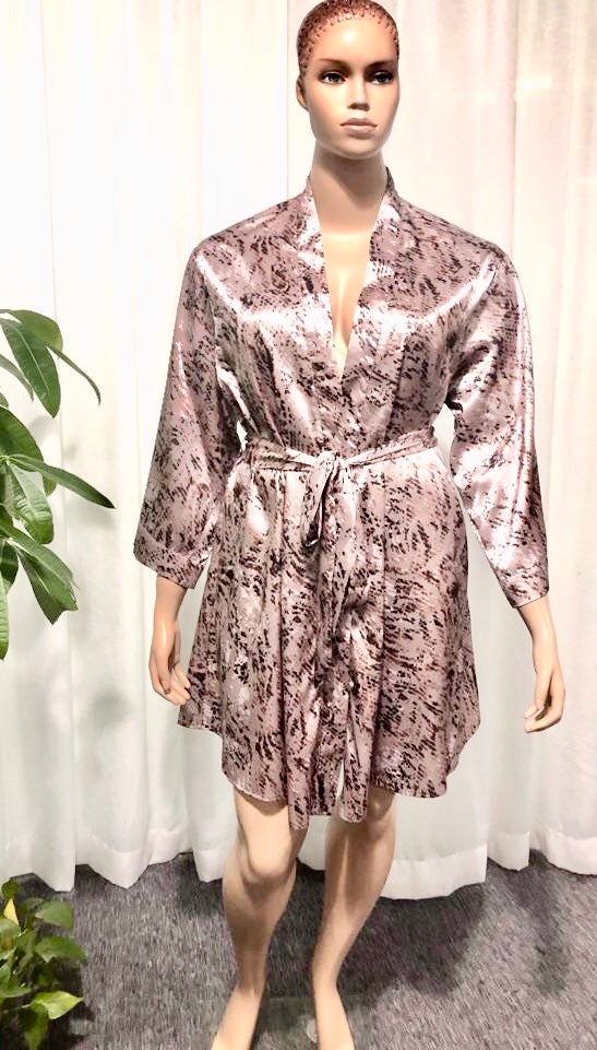Short Silk Tribal Print Robes/ Silk Robe / Short Kimonos/ - Etsy