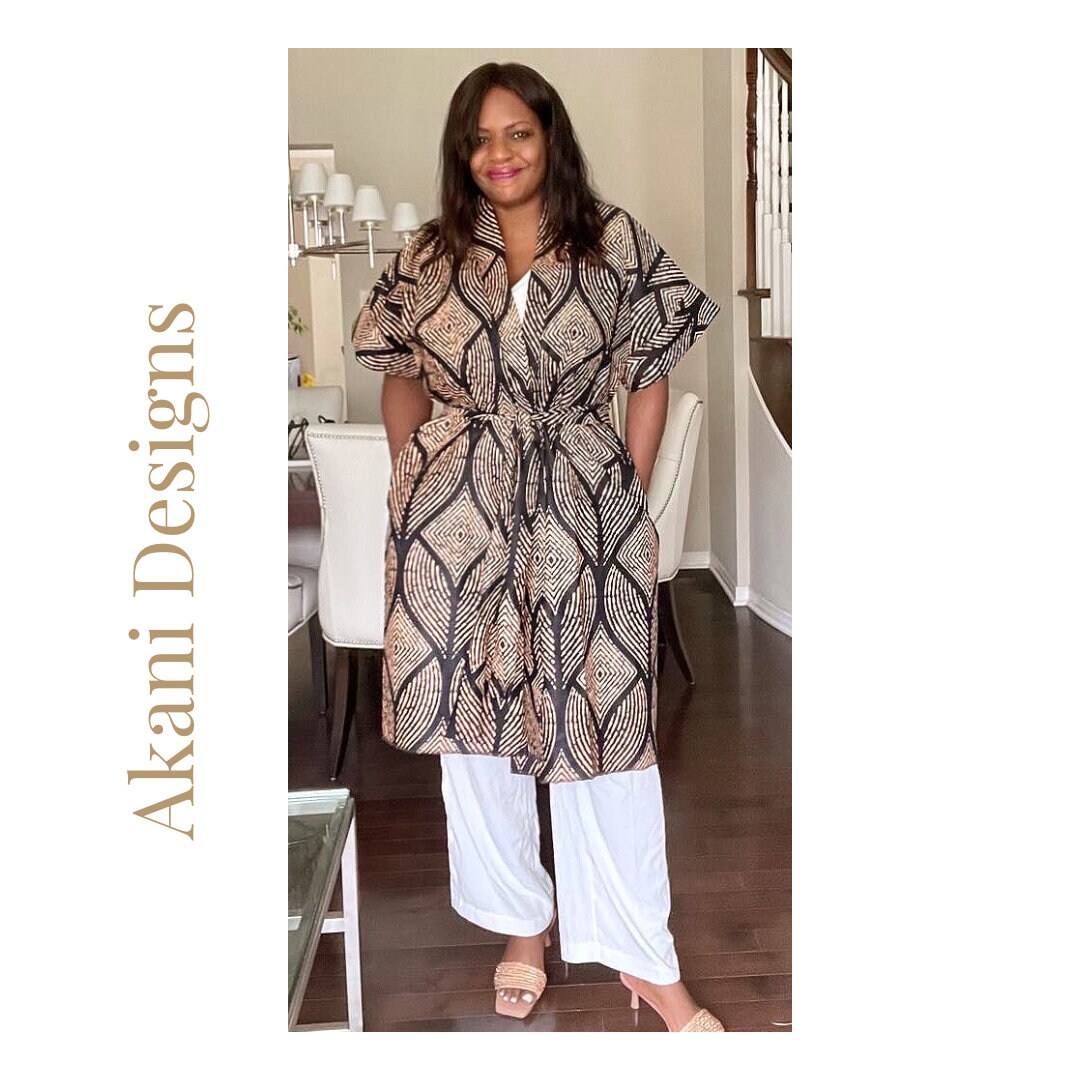 Oversized African Kimono/ African Dress/ African Print Duster/ African ...