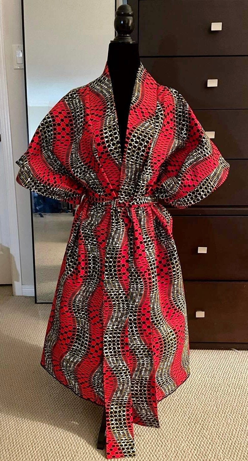 Oversized African Kimono/ African Dress/ African Print Duster/ African ...