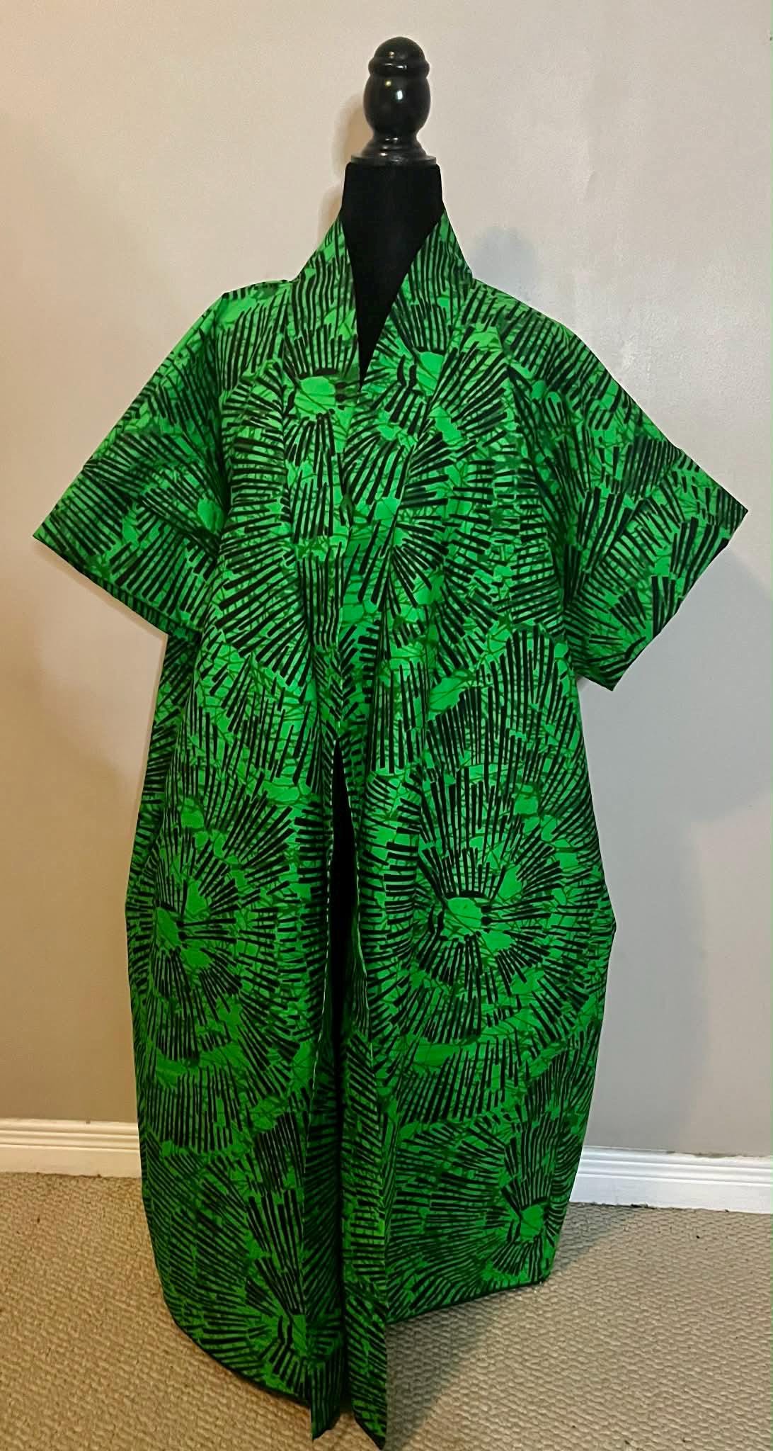 Oversized African Print Kimono • Ankara Wax Cotton Duster • Women’s ...
