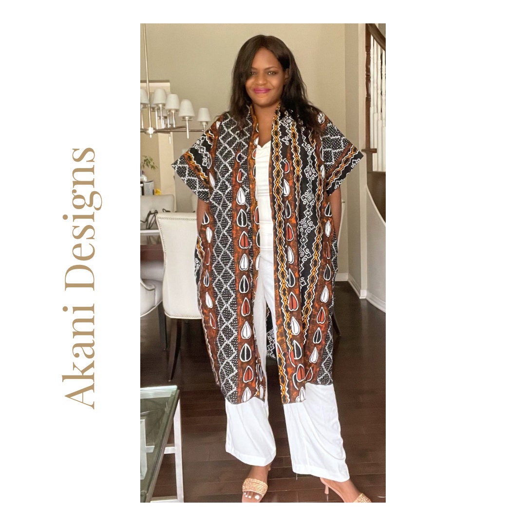 Oversized African Kimono/ African Dress/ African Print Duster/ African ...