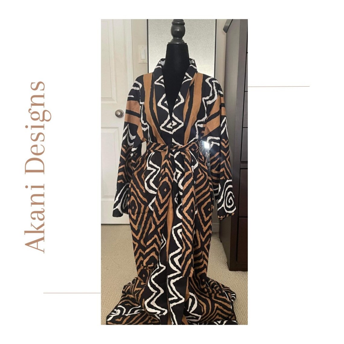 Mud Cloth Print Duster/ African Duster/ Swimsuit Cover Up/ - Etsy