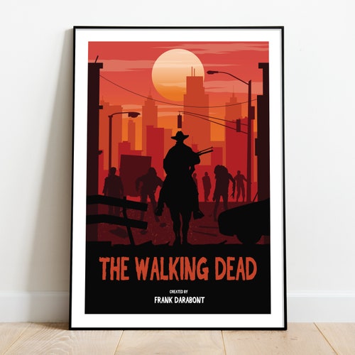 The Walking Dead Poster Minimalist TWD Print - Etsy