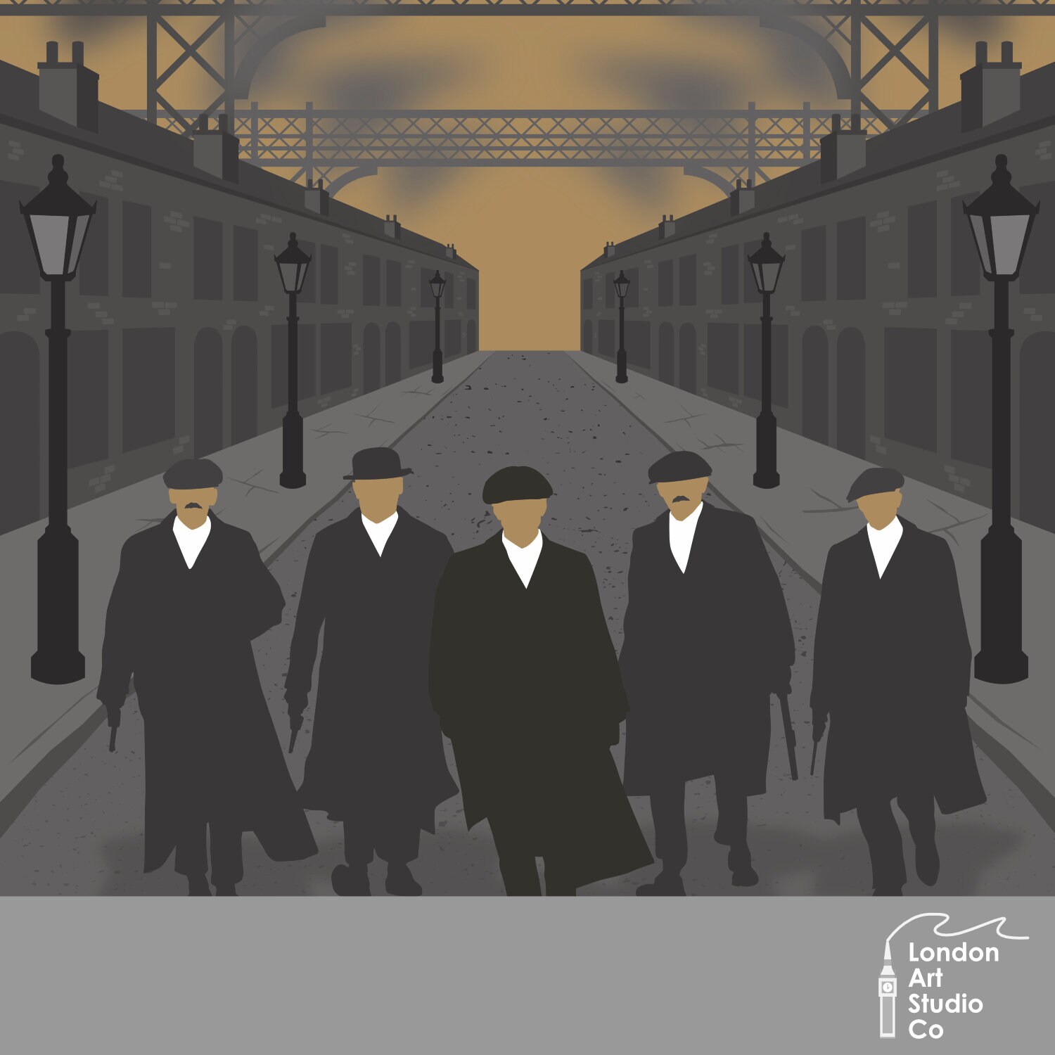 Peaky Blinders Wall Art Year 2013 Hit Series Thomas Shelby | Etsy UK