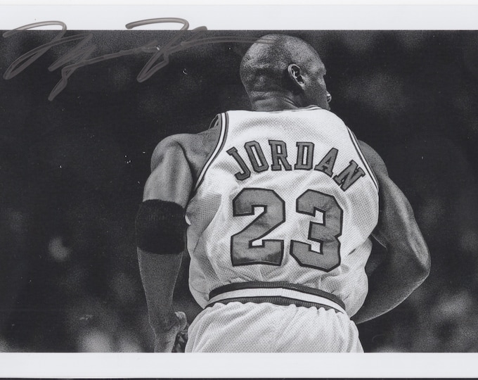 Michael Jordan Chicago Bulls Signed NBA 8x10 Photo COA & Hologram - Etsy