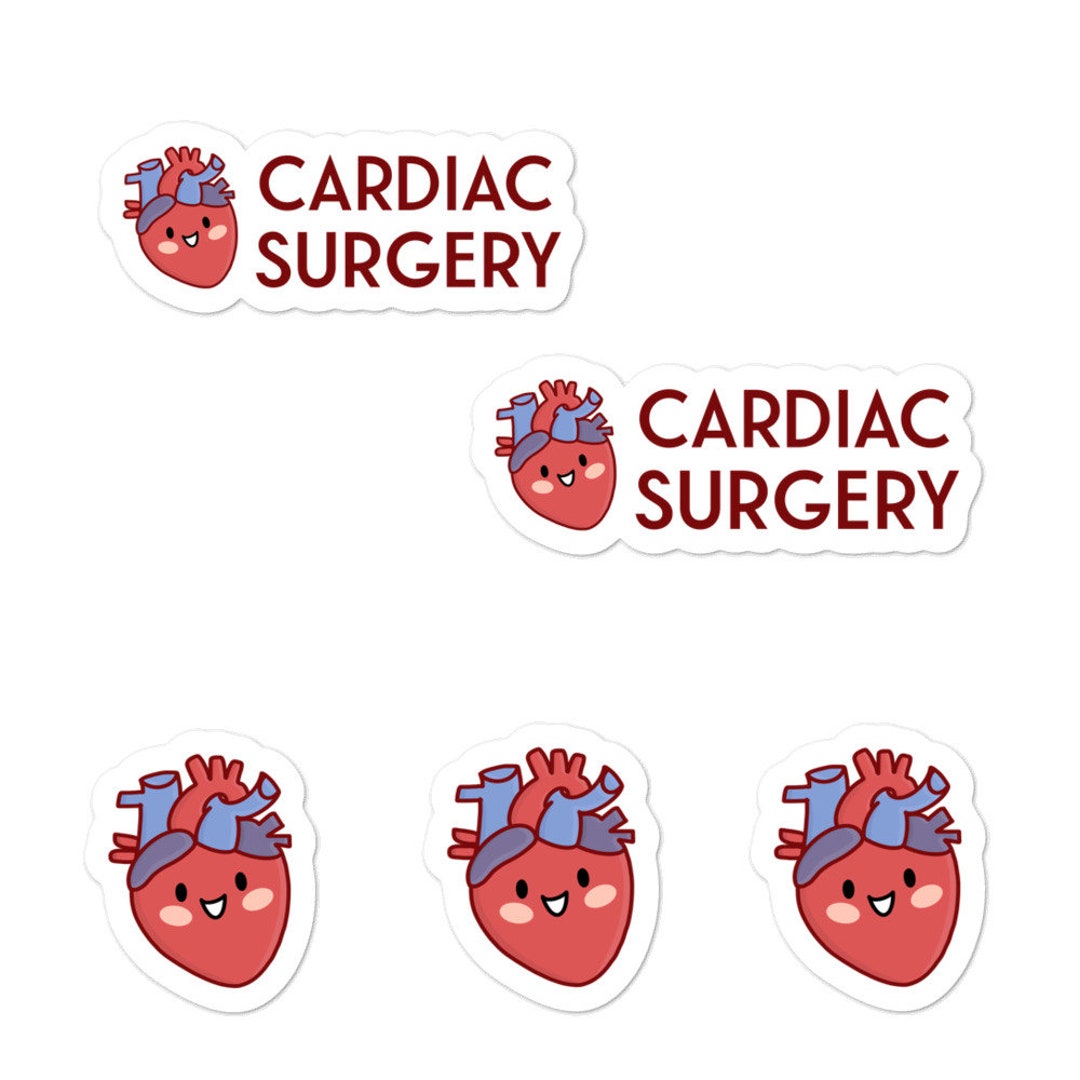 Cardiac Surgery Sticker Bundle, Cardiovascular Surgery, Cardiac Care ...