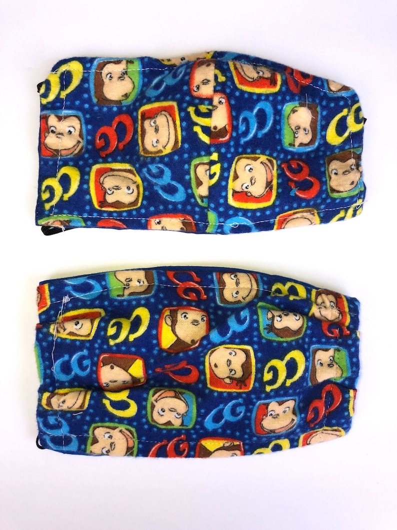 Curious George Cloth Kids Childrens Face Mask Washable & Reuseable - Etsy