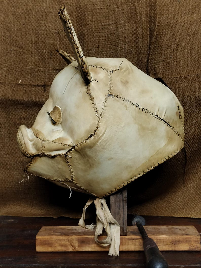 The Czechoslovakian Butcher- Pig Head, Mascot Mask, Original Oddity Art ...