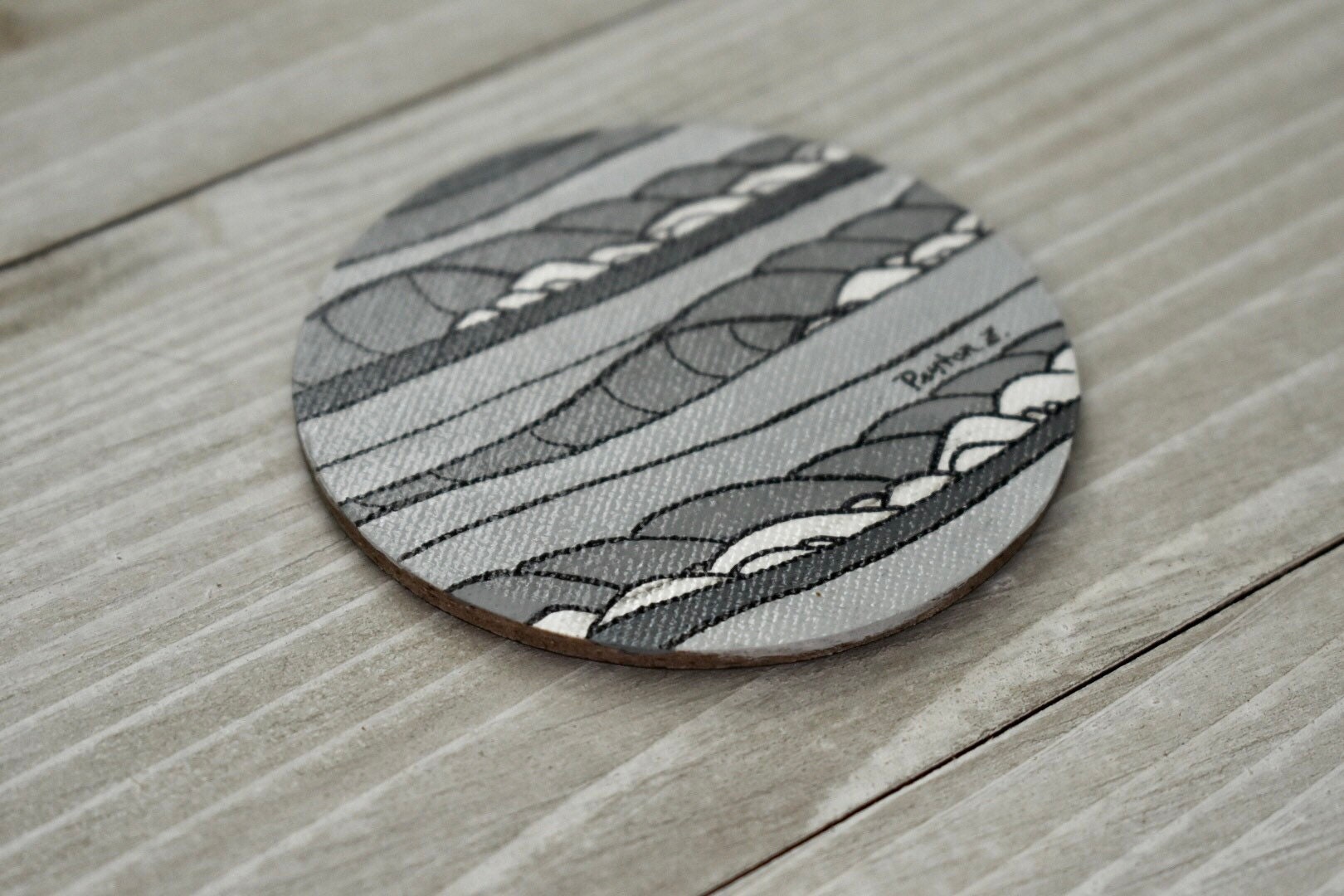 Wave Magnet Mini Surf Art Beach Mini Circle Magnet - Etsy.de