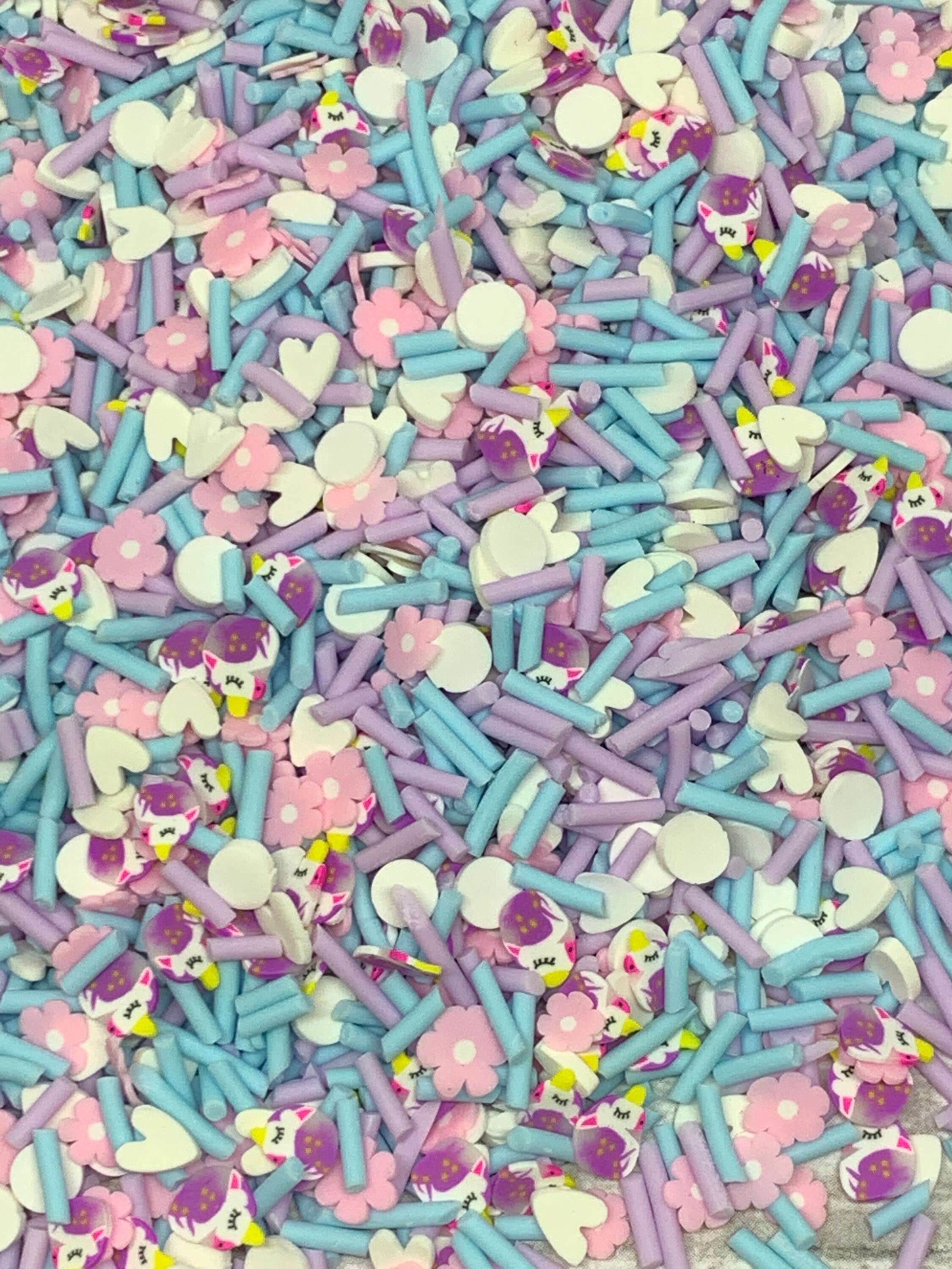 Fake Sprinkles Faux Sprinkles Unicorn Sprinkle Polymer - Etsy