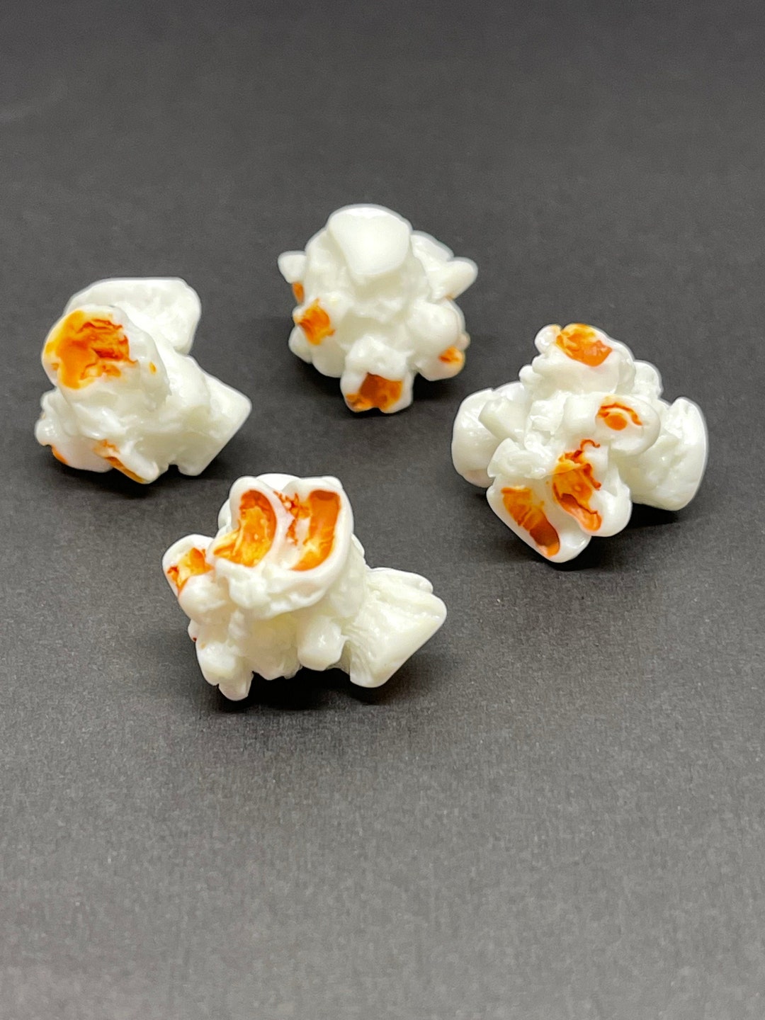 5 Pieces Faux Popcorn, Fake Popcorn, Popcorn Cabochons, Popcorn Charms ...