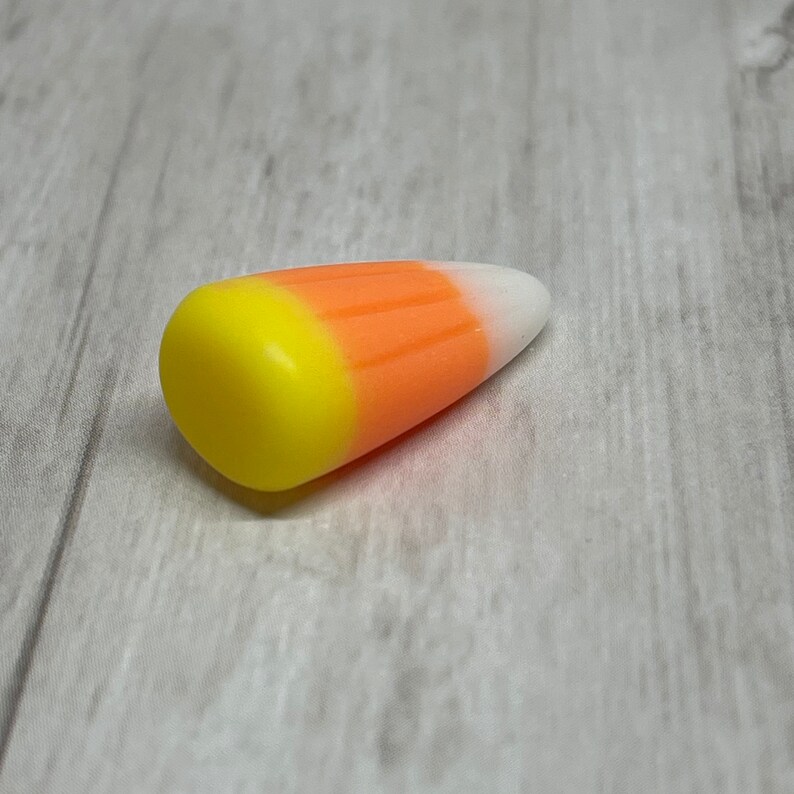 5 Candy Corn Cabochons Candy Corn Halloween Resin Candy - Etsy