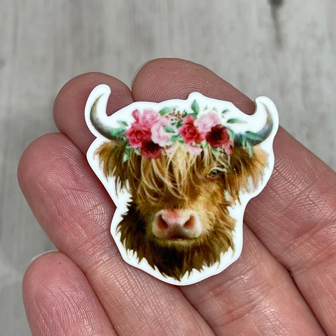 3 Cow Resins, Cow Flatbacks, Cow Charm, Planar Resin, Hairbow Center ...