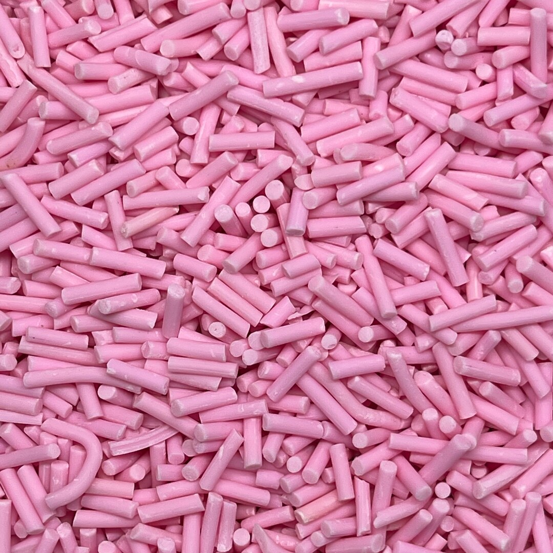 Fake Sprinkles, Long Pink Sprinkles, Faux Sprinkles, Clay Sprinkles ...