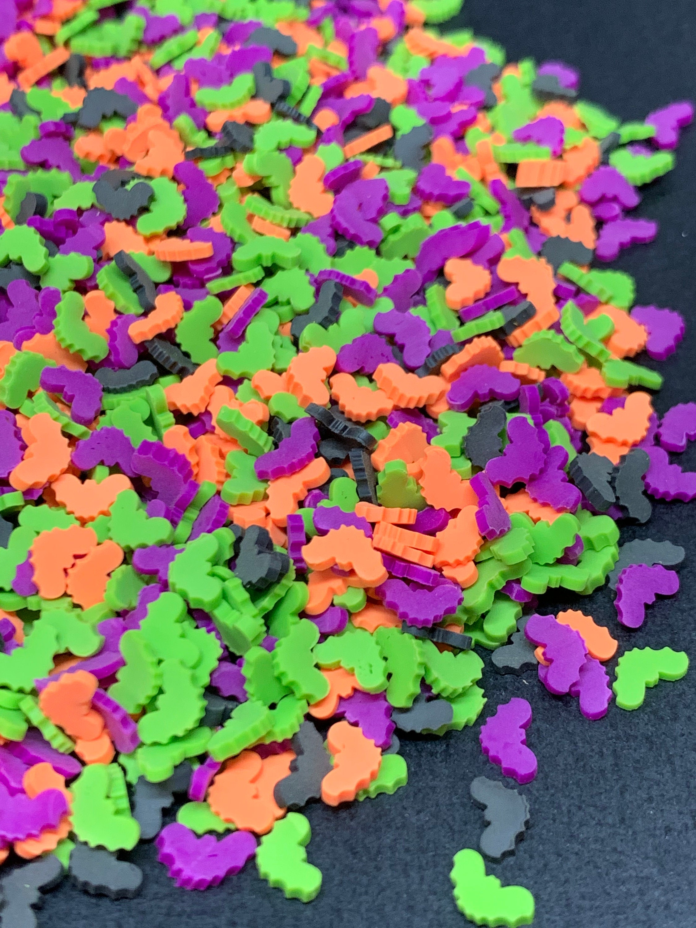 Polymer Sprinkles Halloween Sprinkles Clay Sprinkles Bats - Etsy