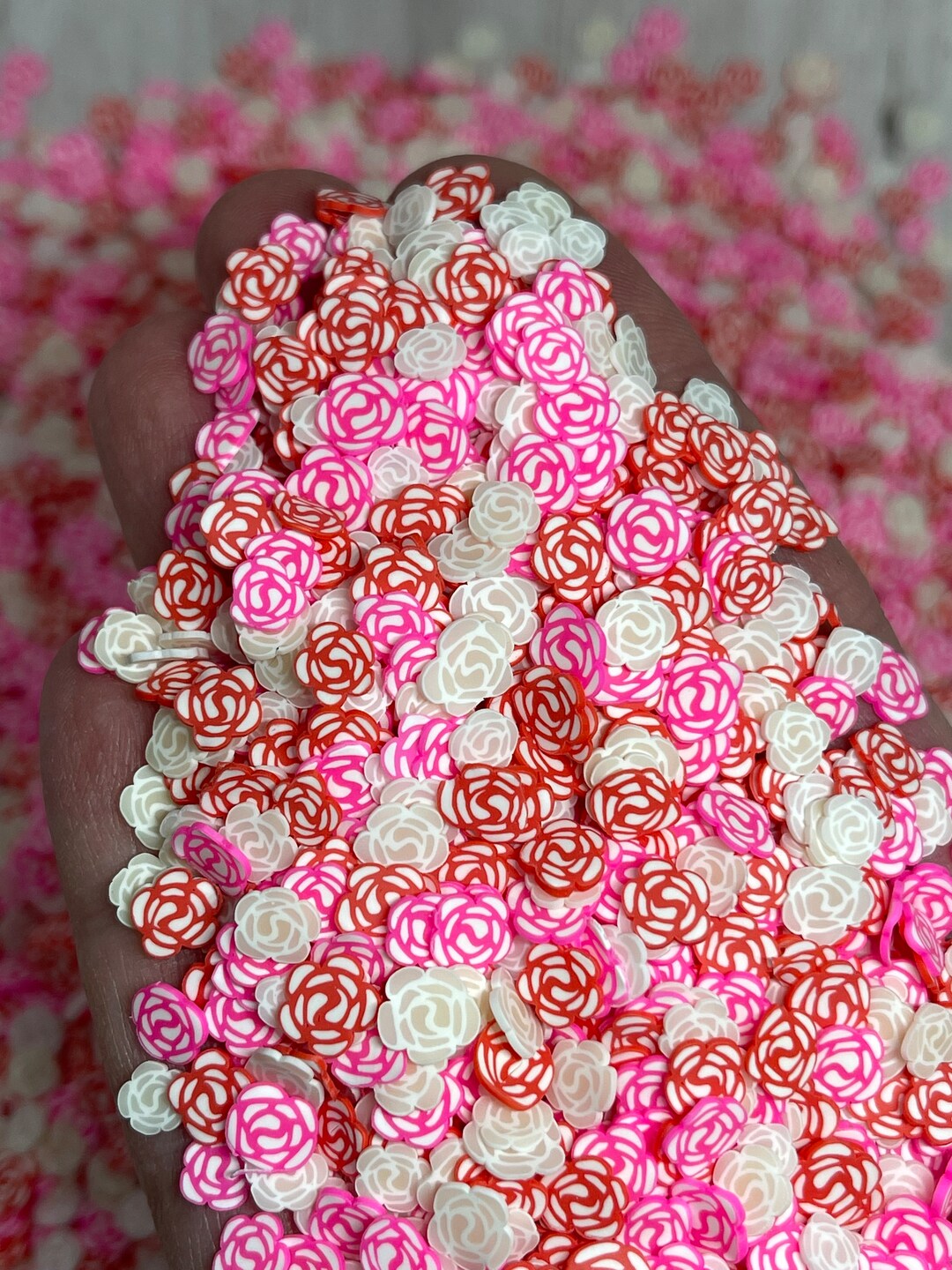 Fake Sprinkles Rose Sprinkles Flower Sprinkles Valentines - Etsy