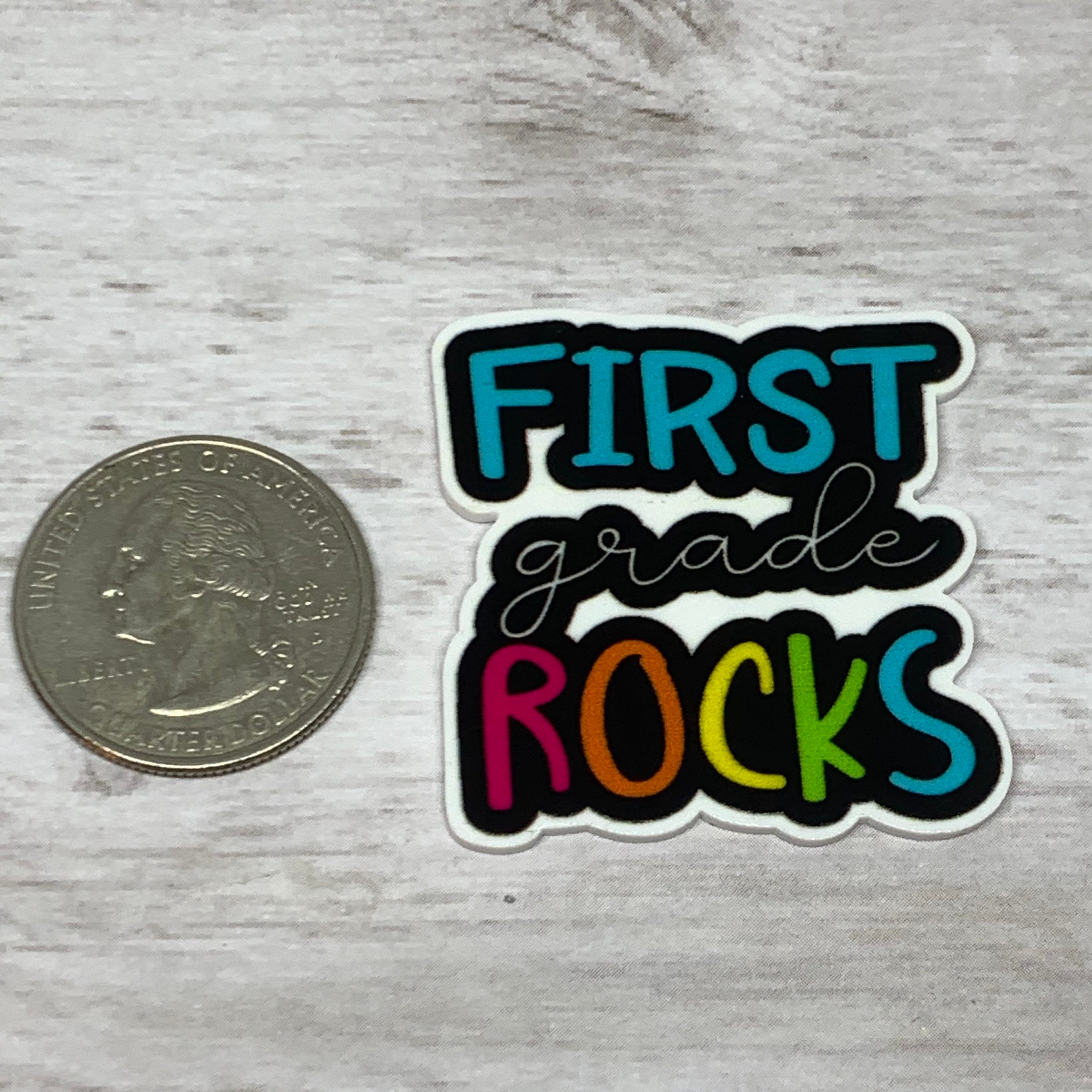 1st Grade Rocks 3 First Grade Flatbacks Back to School - Etsy
