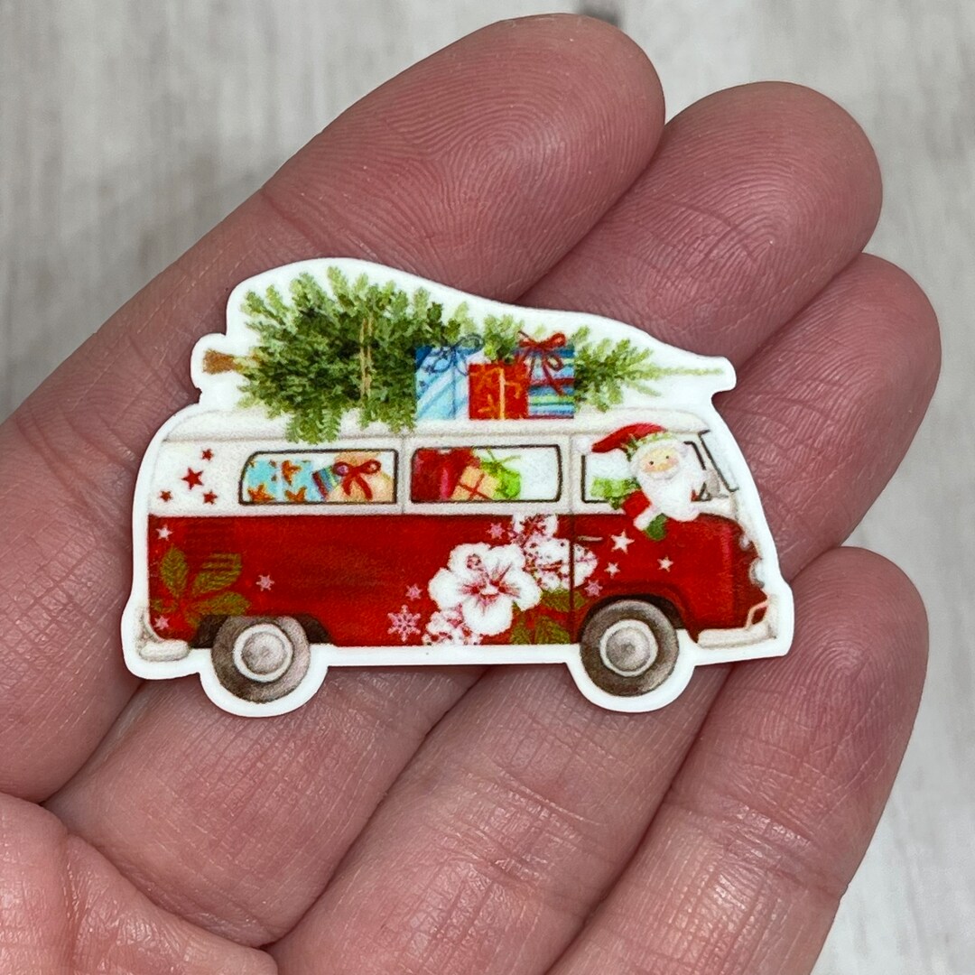 3 Christmas Resins, Christmas Flatbacks, Cabochons, Christmas Planar ...