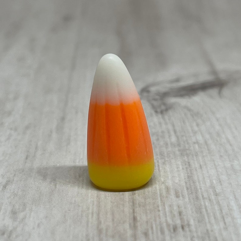 5 Candy Corn Cabochons Candy Corn Halloween Resin Candy - Etsy