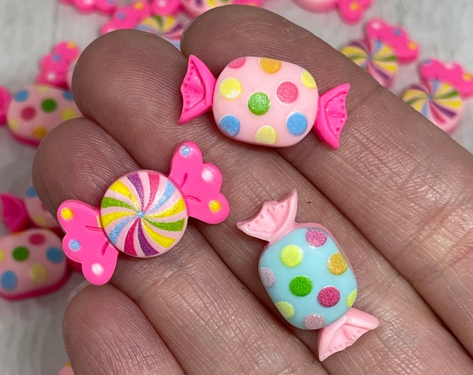 30 Pieces Assorted Kawaii Candy Sweet Charms for Crafts, Slime Beads ...
