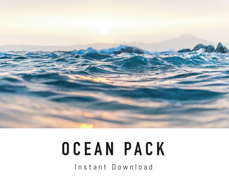 Ocean Zoom Background Pack - 5 Sea Virtual Background Images for Zoom ...