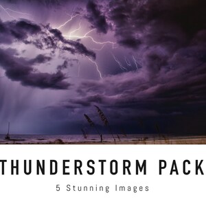 Thunderstorm Zoom Background Pack - 5 Virtual Background Images for ...
