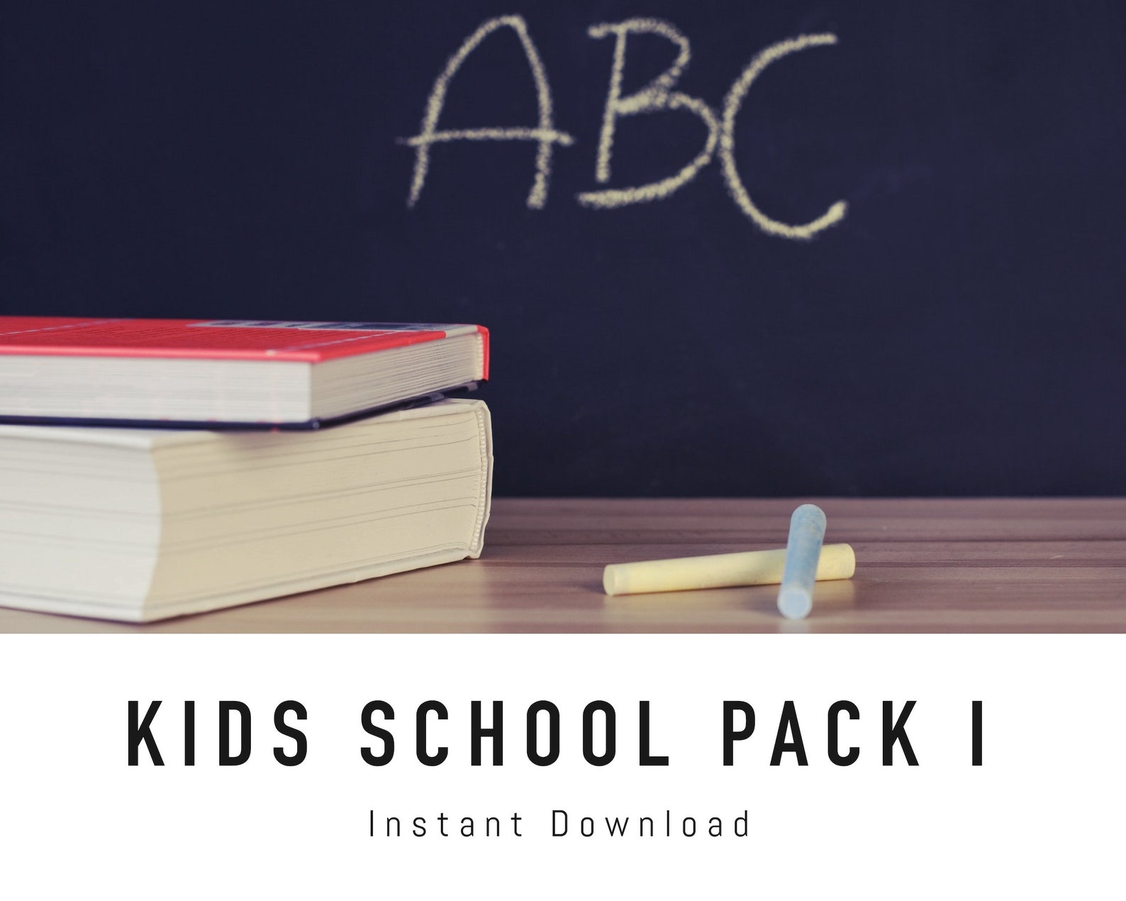 Kids School Zoom Background Pack I - 5 Virtual Background Images for ...