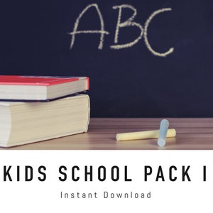 Kids School Zoom Background Pack I - 5 Virtual Background Images for ...