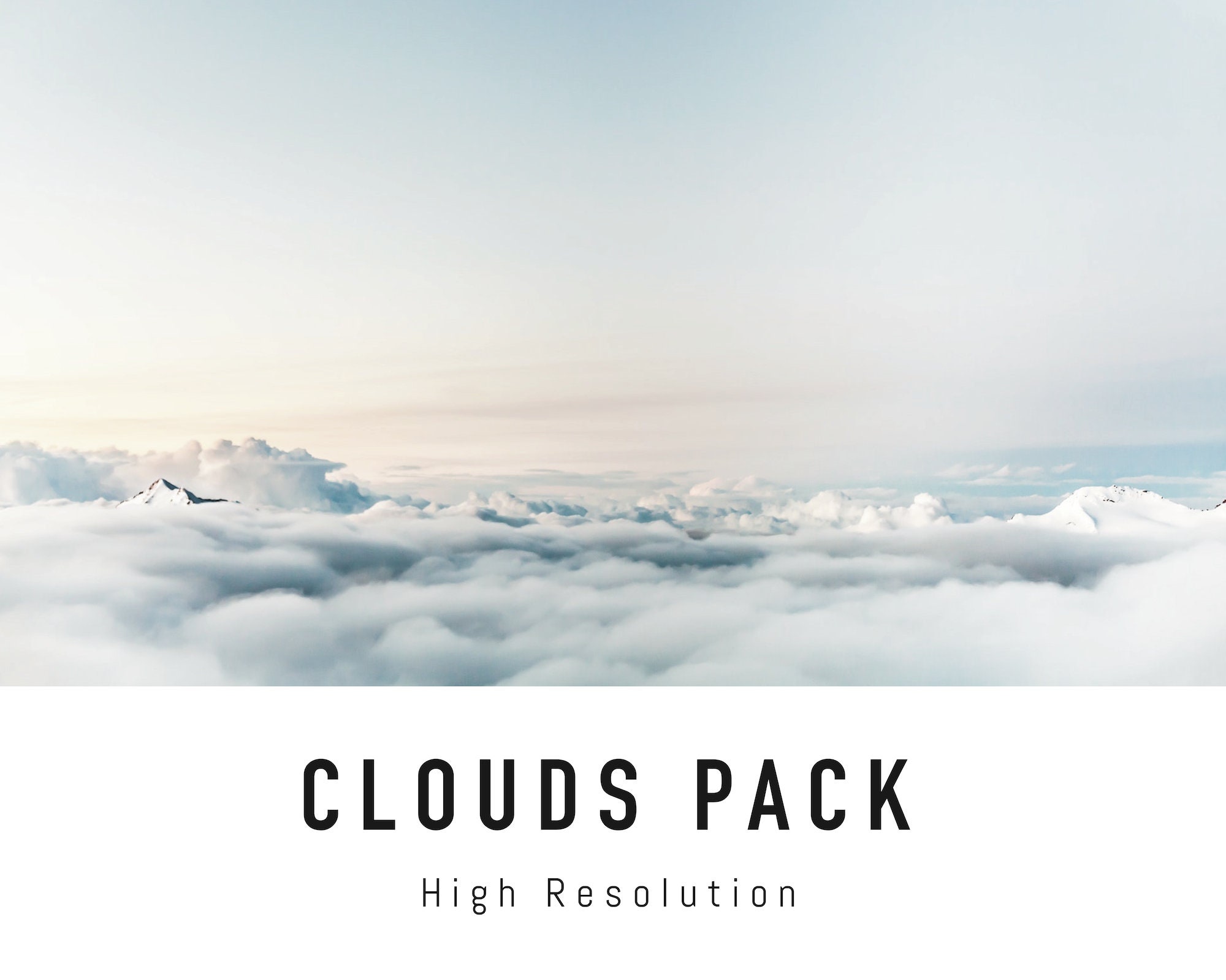 Clouds Zoom Background Pack - 5 Sky Virtual Background Images for Zoom ...