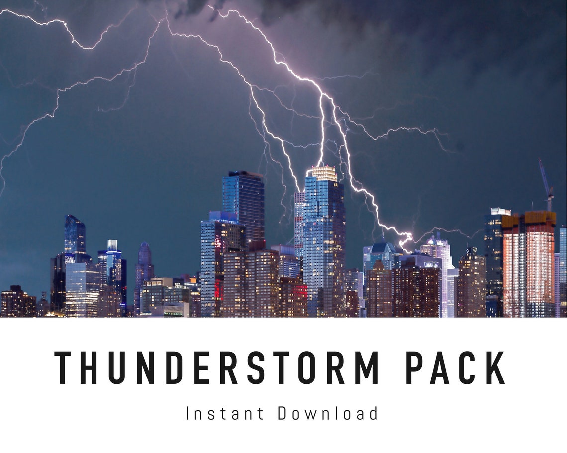 Thunderstorm Zoom Background Pack 5 Virtual Background Images for Zoom ...