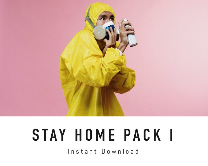 Stay Home Zoom Background Pack I - 5 Virtual Background Images for Zoom ...