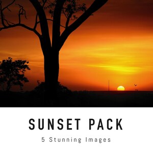 Sunset Zoom Background Pack - 5 Virtual Background Images for Zoom ...