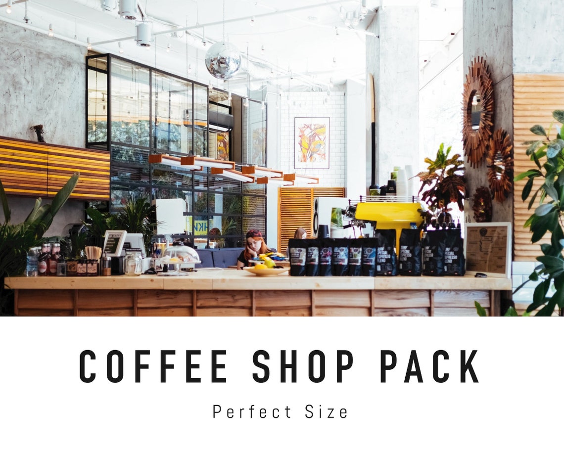 Coffee Shop Zoom Background Pack - 5 Cafe Virtual Background Images for ...