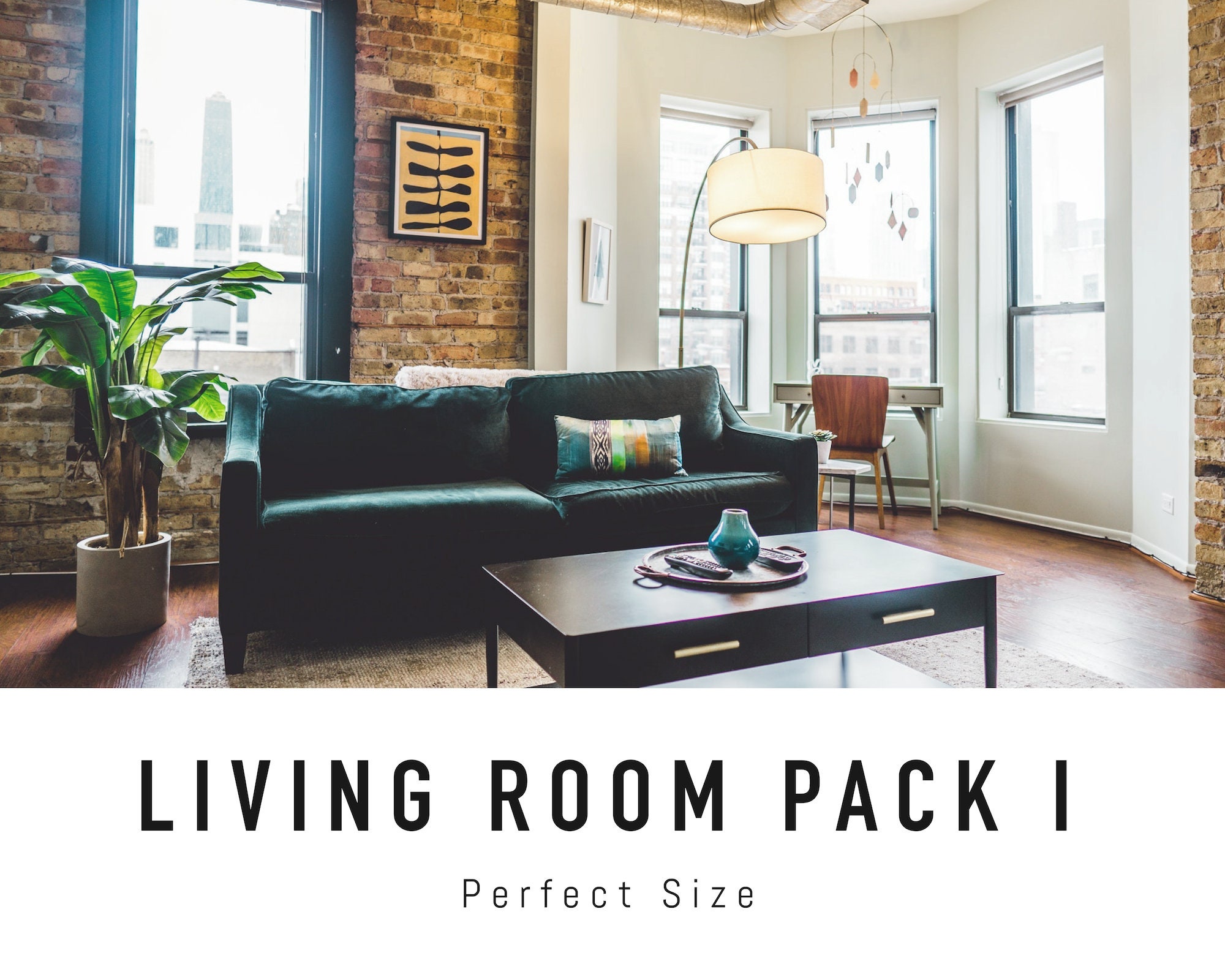 Living Room Zoom Background Pack I 5 imágenes de fondo virtuales de la ...
