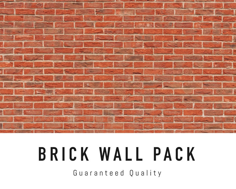 Brick Wall Zoom Background Pack - 5 Virtual Background Images for Zoom ...