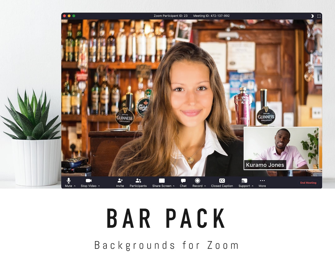 Bar Zoom Background Pack - 5 Bar/pub Virtual Background Images for Zoom ...
