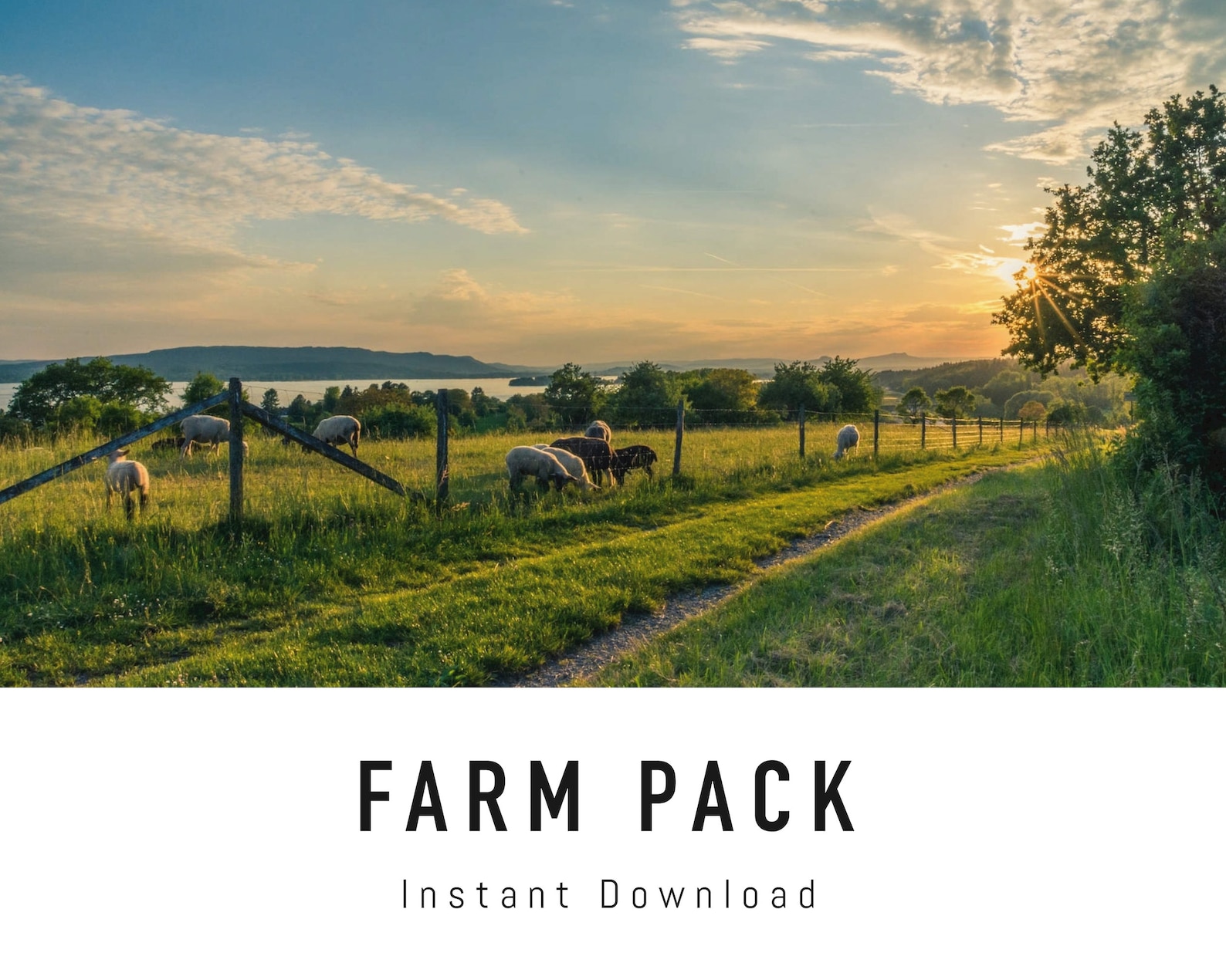 Farm Zoom Background Pack - 5 Landscape Virtual Background Images for ...