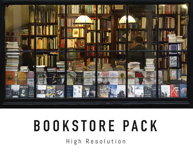 Bookstore Zoom Background Pack - 5 Virtual Background Images for Zoom ...
