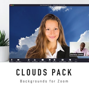 Clouds Zoom Background Pack 5 Sky Virtual Background Images for Zoom ...