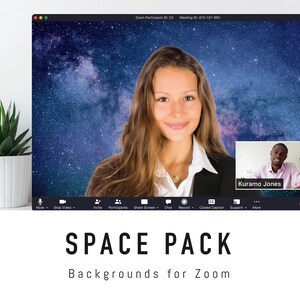Space Zoom Background Pack - 5 Virtual Background Images for Zoom ...