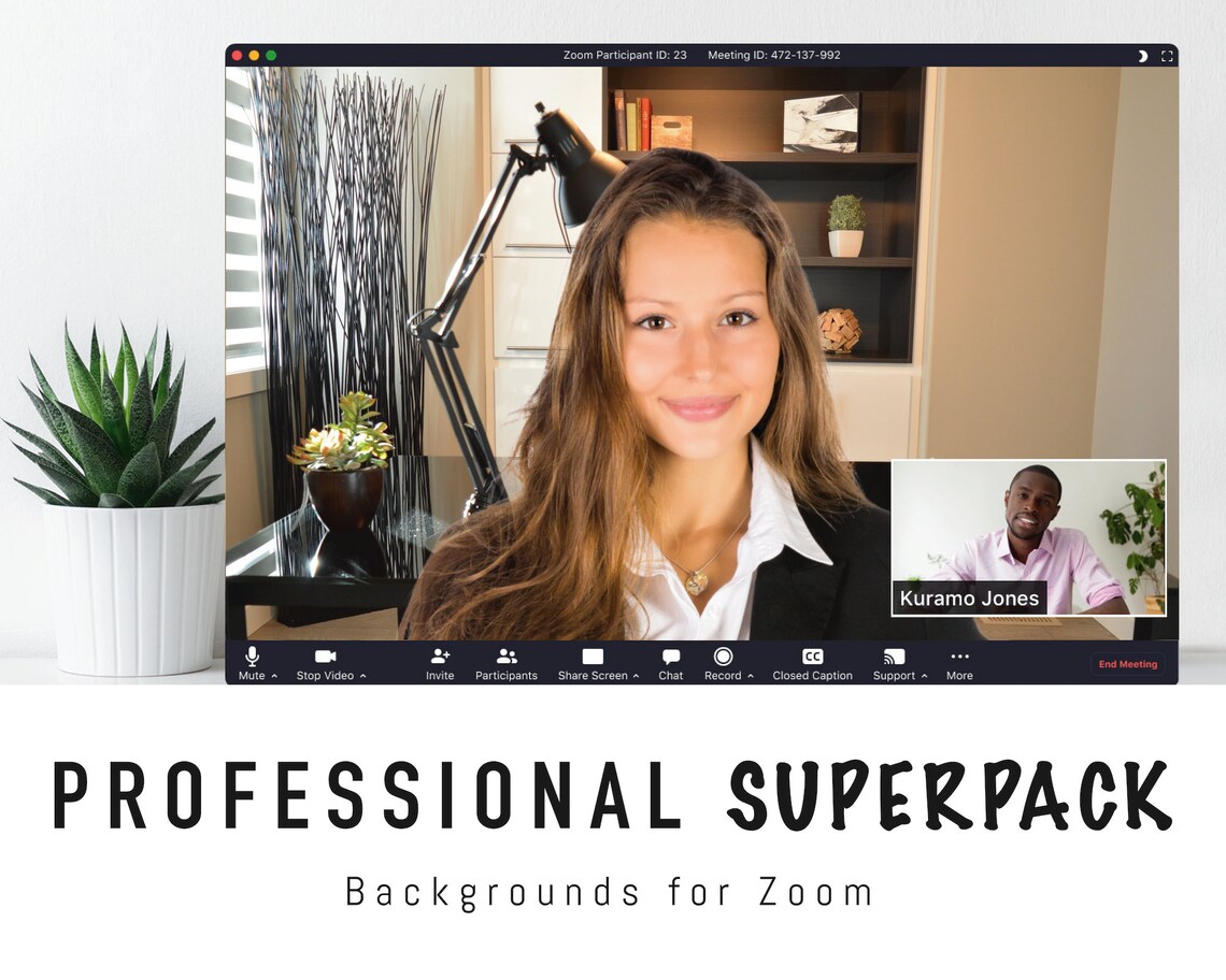 Professional Zoom Background SUPERPACK - 12 Virtual Background Images ...