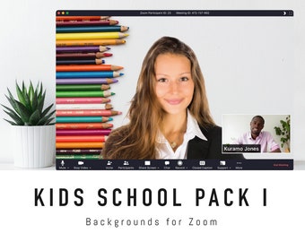 Class Zoom Background Pack I - 5 Classroom Virtual Background Images ...