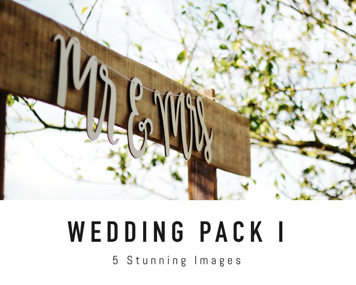 Wedding Zoom Background Pack I - 5 Virtual Background Images for Online ...