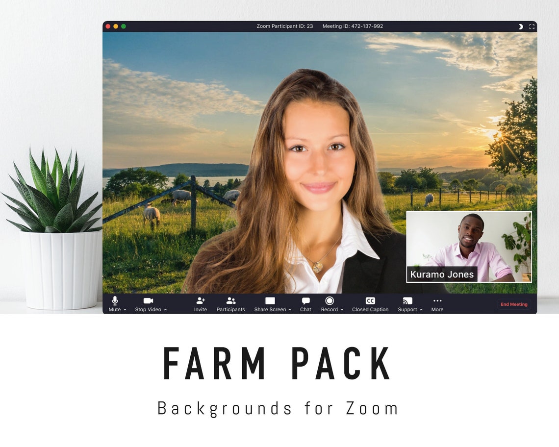 Farm Zoom Background Pack - 5 Landscape Virtual Background Images for ...
