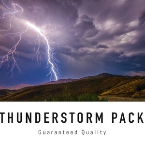 Thunderstorm Zoom Background Pack - 5 Virtual Background Images for ...
