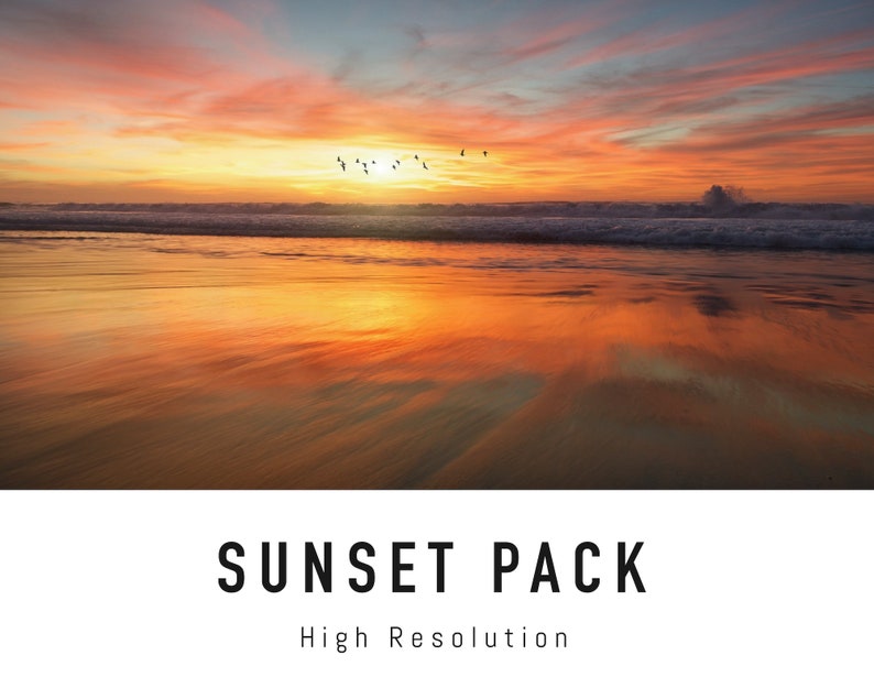 Sunset Zoom Background Pack - 5 Virtual Background Images for Zoom ...