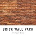 Brick Wall Zoom Background Pack - 5 Virtual Background Images for Zoom ...