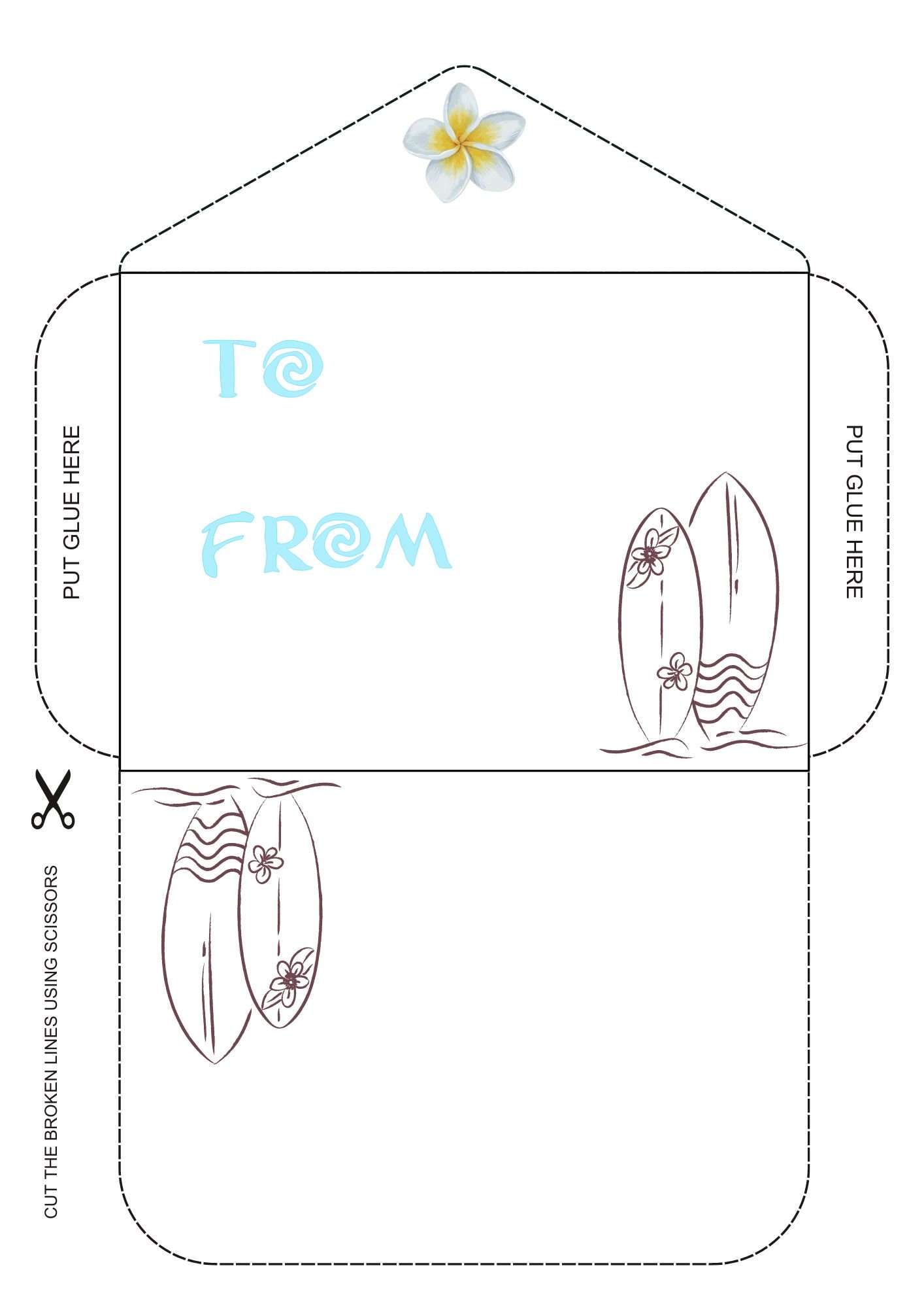 DIY Ready to Cut - Ornate Envelope Templates - Children Paper Craft ...