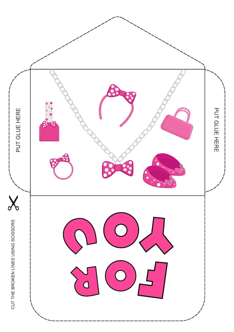 DIY Ready to Cut - Ornate Envelope Templates - Children Paper Craft ...