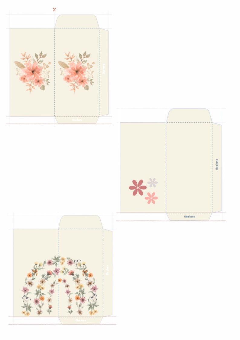 Printable Envelope Patterns - Standing Design - Easy DIY Craft Kit ...